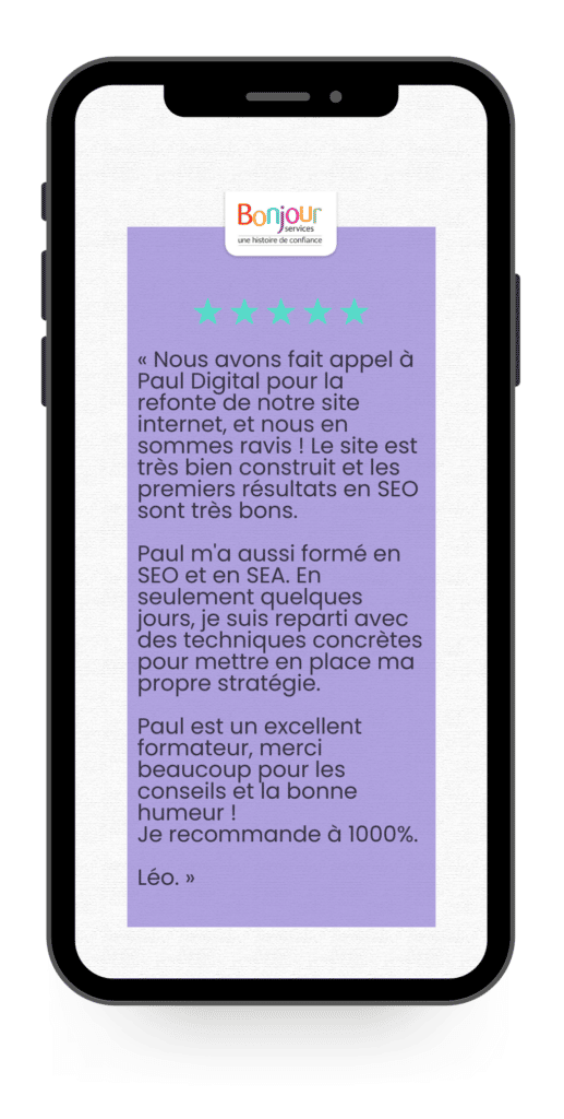 Bonjour Services - Paul Digital